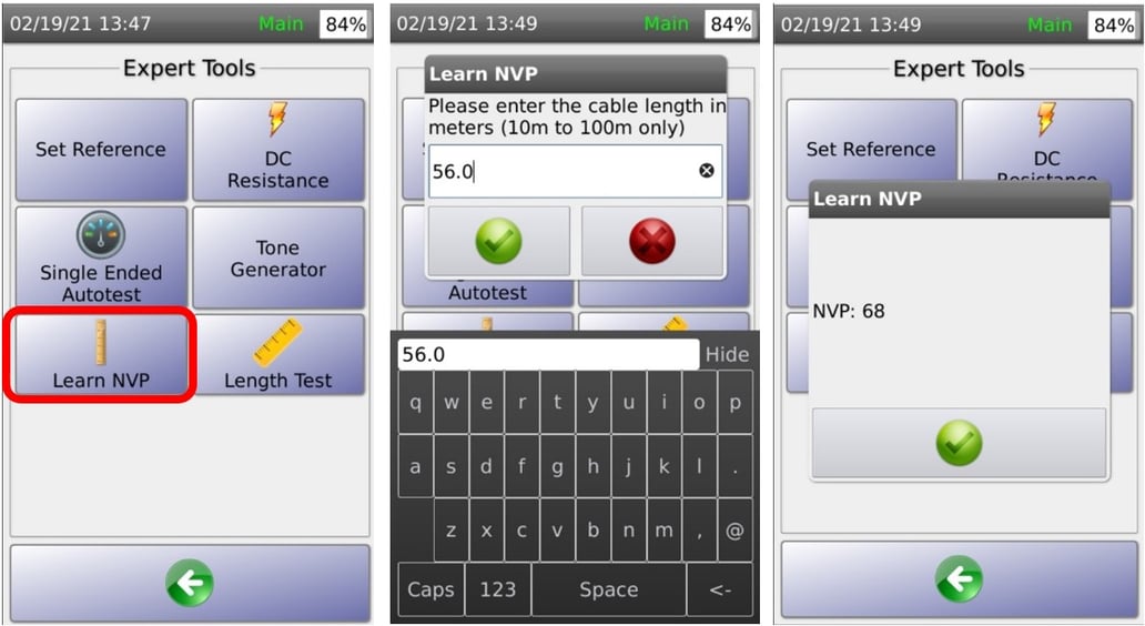 How can I determine the NVP of my cable?