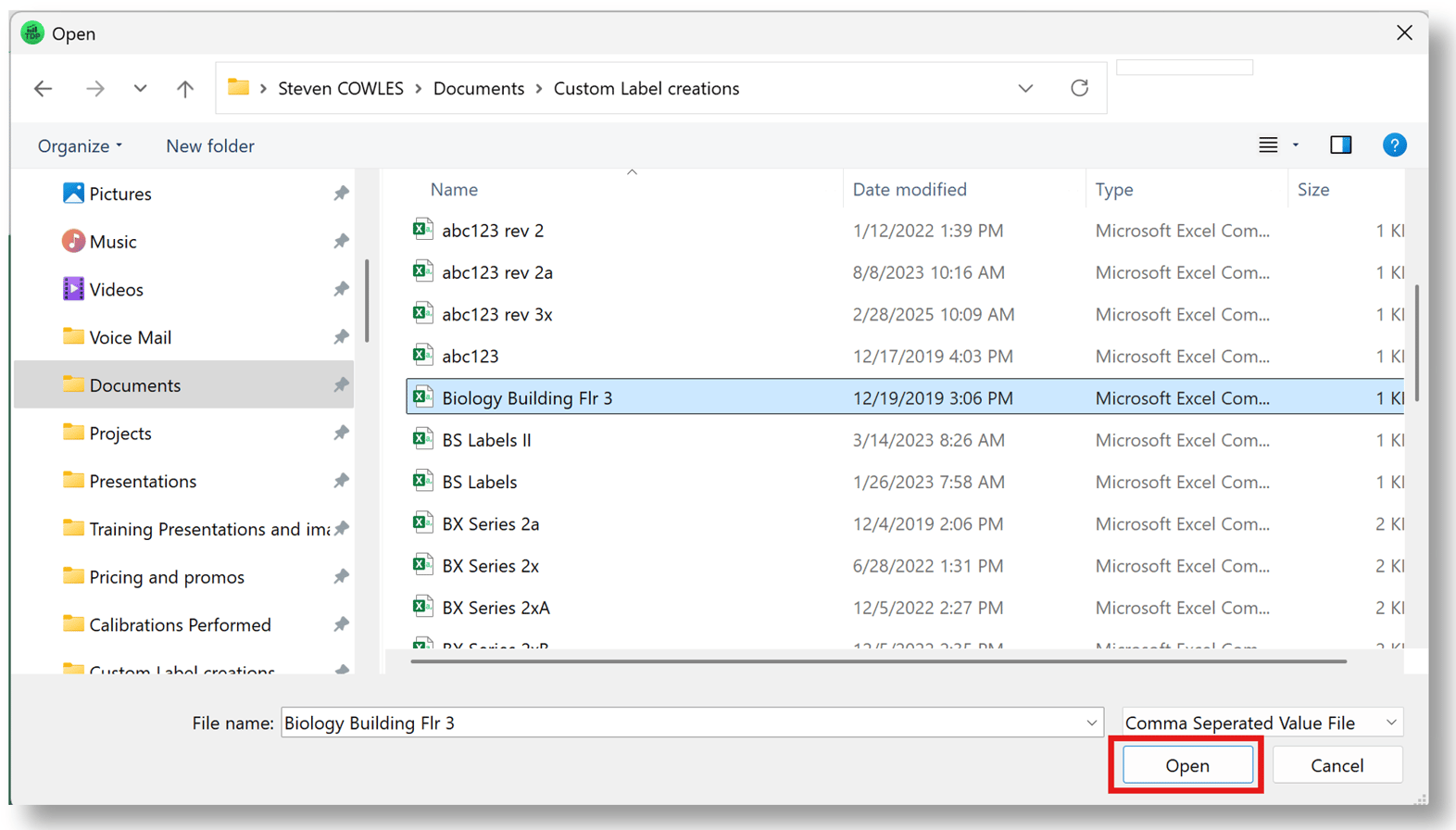 How do I import custom labels into my TestPro or NSA and use the same ...